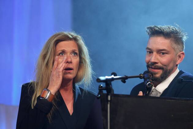- OOSTENDE, BELGIUM: Barbara Sarafian and Yves De Moor pictured on the ...