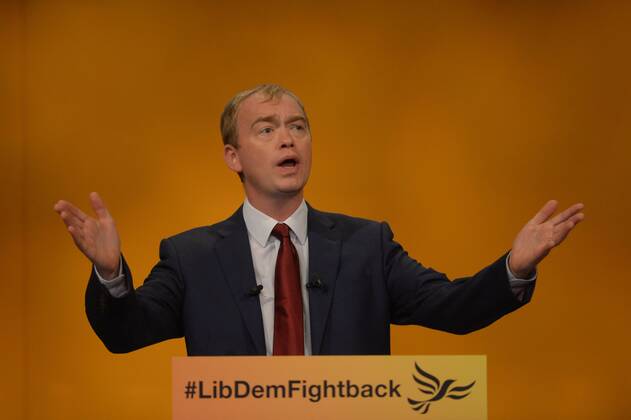 . 23 09 2015. Bournemouth, United Kingdom. Leader of the Lib Dems Tim ...