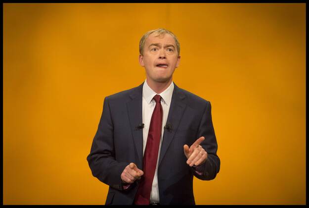 . 23 09 2015. Bournemouth, United Kingdom. Leader of the Lib Dems Tim ...