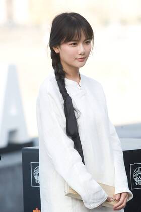 Actress Luo Xiaoyi during the presentation of the film Xiang bei fang Back to the north during the