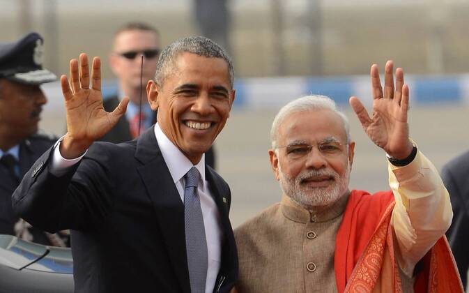 NEW DELHI, INDIA - JANUARY 16: Prime Minister Narendra Modi waves to ...