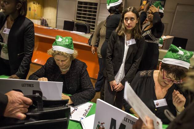 Dec. 8, 2014 - Paris, France - A night party was organised for the 70 ...