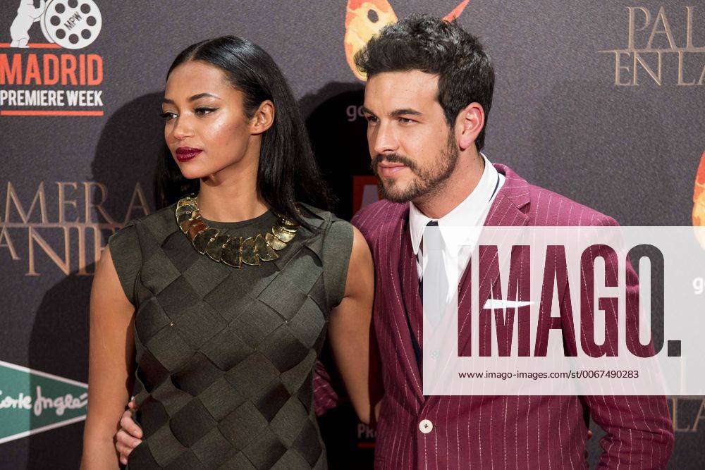 Mario Casas and his girlfriend Berta Vazquez attends to the premiere of ...