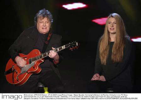 Dieter Quaster Hertrampf (Puhdys) mit Tochter Kimberly in der TV Show ...