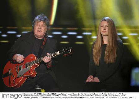 Dieter Quaster Hertrampf (Puhdys) mit Tochter Kimberly in der TV Show ...