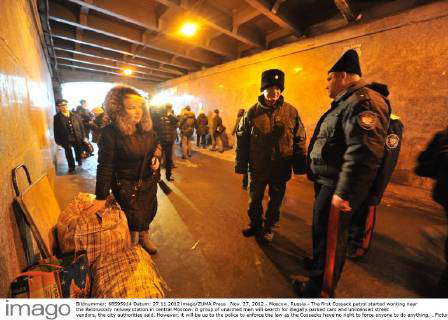 Nov. 27, 2012 - Moscow, Russia - The first Cossack patrol started ...