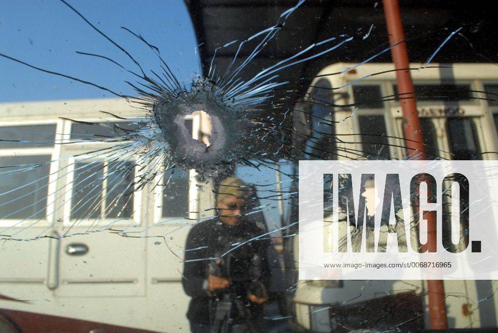 CHARSADDA, Jan. 20, 2016 -- Bullet holes are seen at the Bacha Khan ...