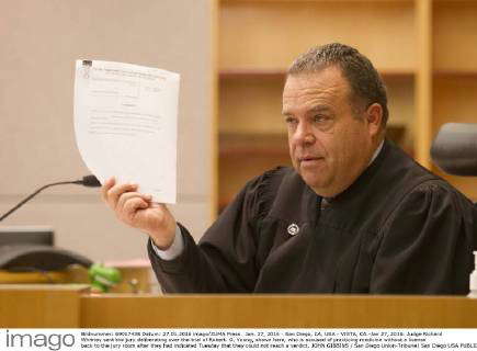 Jan. 27, 2016 - San Diego, CA, USA - VISTA, CA.-Jan 27, 2016: Judge ...