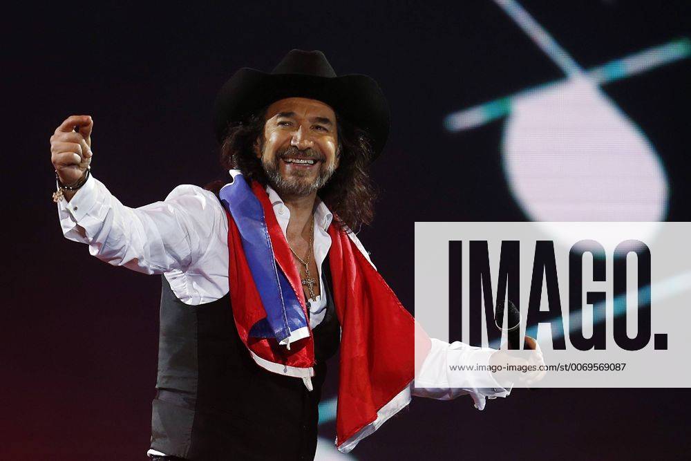 Mexican singer Marco Antonio Solis performs during the inauguration ...