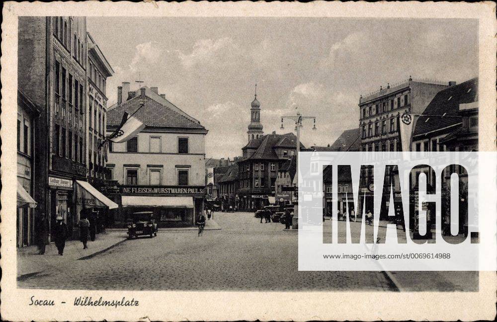 Sorau Schlesien, Geschäfte am Wilhelmsplatz, Lothar Diener !AUFNAHMEDATUM