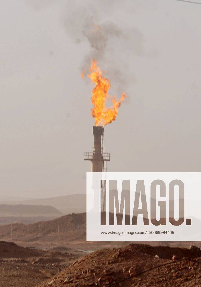 OIL Algeria , In Amenas ,January 22, 2013. A gas field is seen near ...