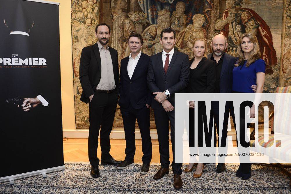 Actor Stijn Van Opstal, director Eric Van Looy, actor Koen De Bouw ...