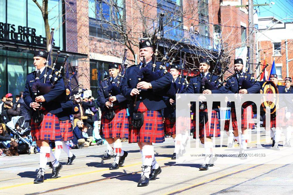 A band performs during the 2016 Toronto Beaches Lions Easter Parade in ...