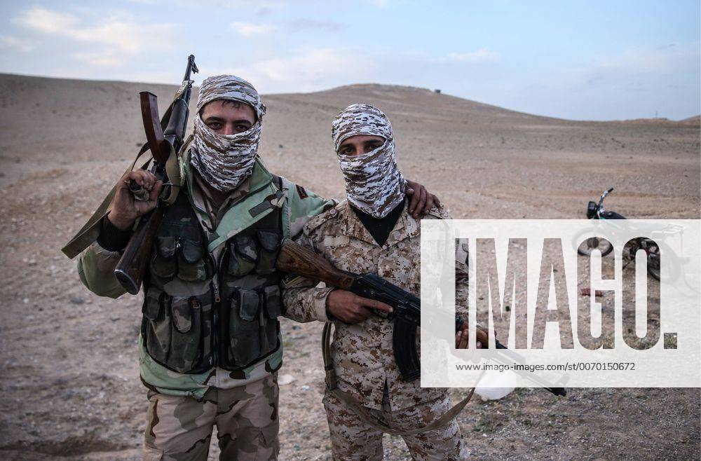 SYRIA. Soldiers of Suqur al-Sahara, branch of the Syrian Arab Army ...