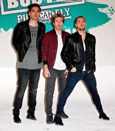 . 04 04 2016. London, United Kingdom. Busted band members Charlie ...