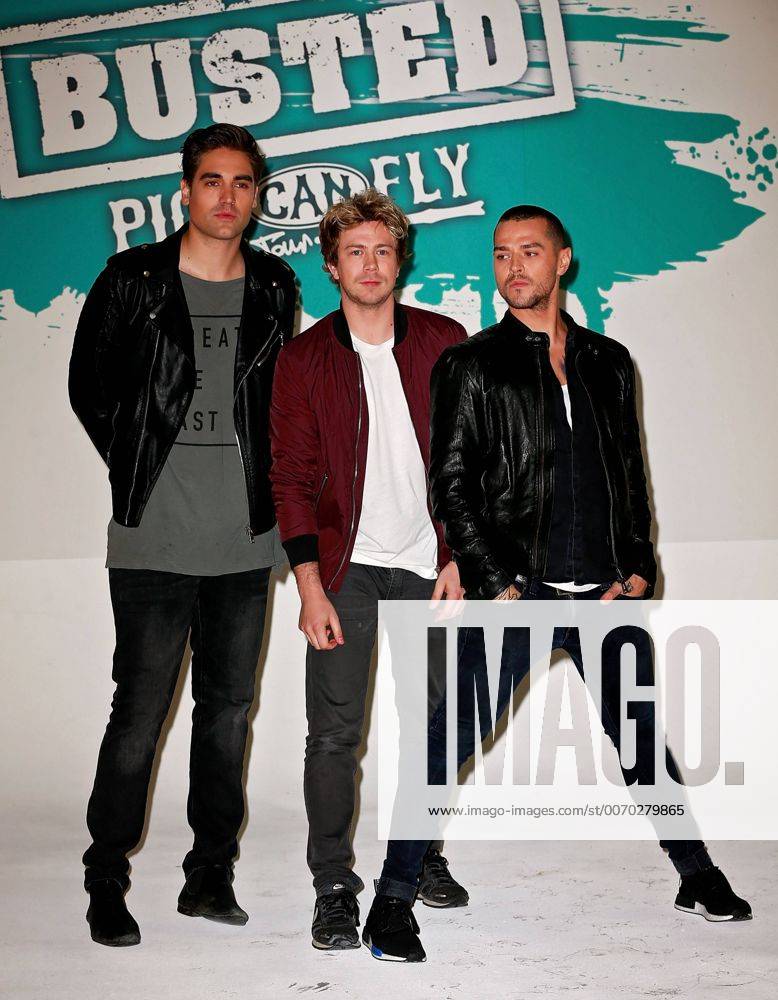 . 04 04 2016. London, United Kingdom. Busted band members Charlie ...