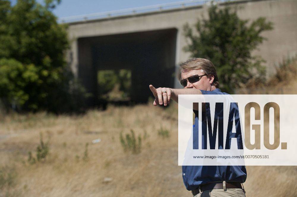 Sacramento, California, USA - Developer Kevin Smith near the tunnel ...