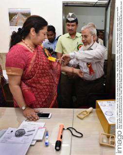 NEW DELHI, INDIA - JUNE 1: BJP MP Meenakshi Lekhi being under going health check up after the