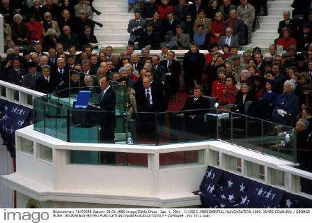 I1139JC..PRESIDENTIAL INAUGURATION 1989. JAMES COLBURN GEORGE BUSH ...