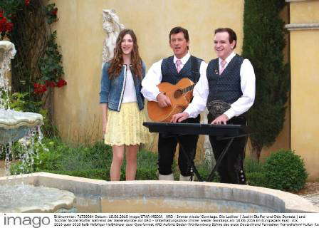 ARD - Immer wieder Sonntags. Die Ladiner anläßlich der Generalprobe zur ...