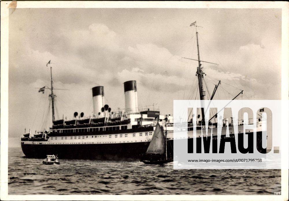 Dampfschiff Monte Olivia, HSDG, Hamburg Süd, Segelboot !AUFNAHMEDATUM