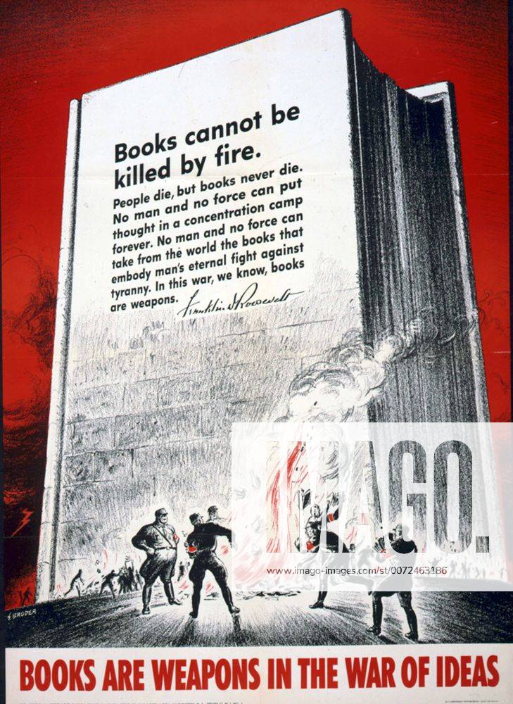 Books are Weapons in the War of Ideas : 1942 US World War II Anti ...