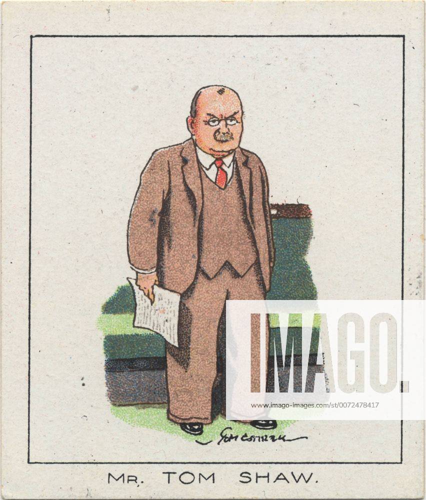 Thomas Tom Shaw (1872-1938) English trade unionist and Labour ...