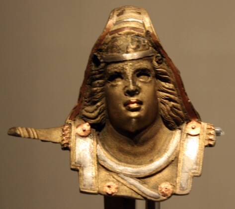 Trajan and Dacia, Arch of Trajan at Beneventum, AD 114. Trajan raises ...