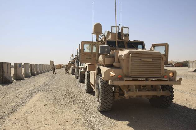 October 12, 2010 - A U.S. Marine Corps Oshkosh M-ATV (Mine Resistant Ambush Protected all-terrain
