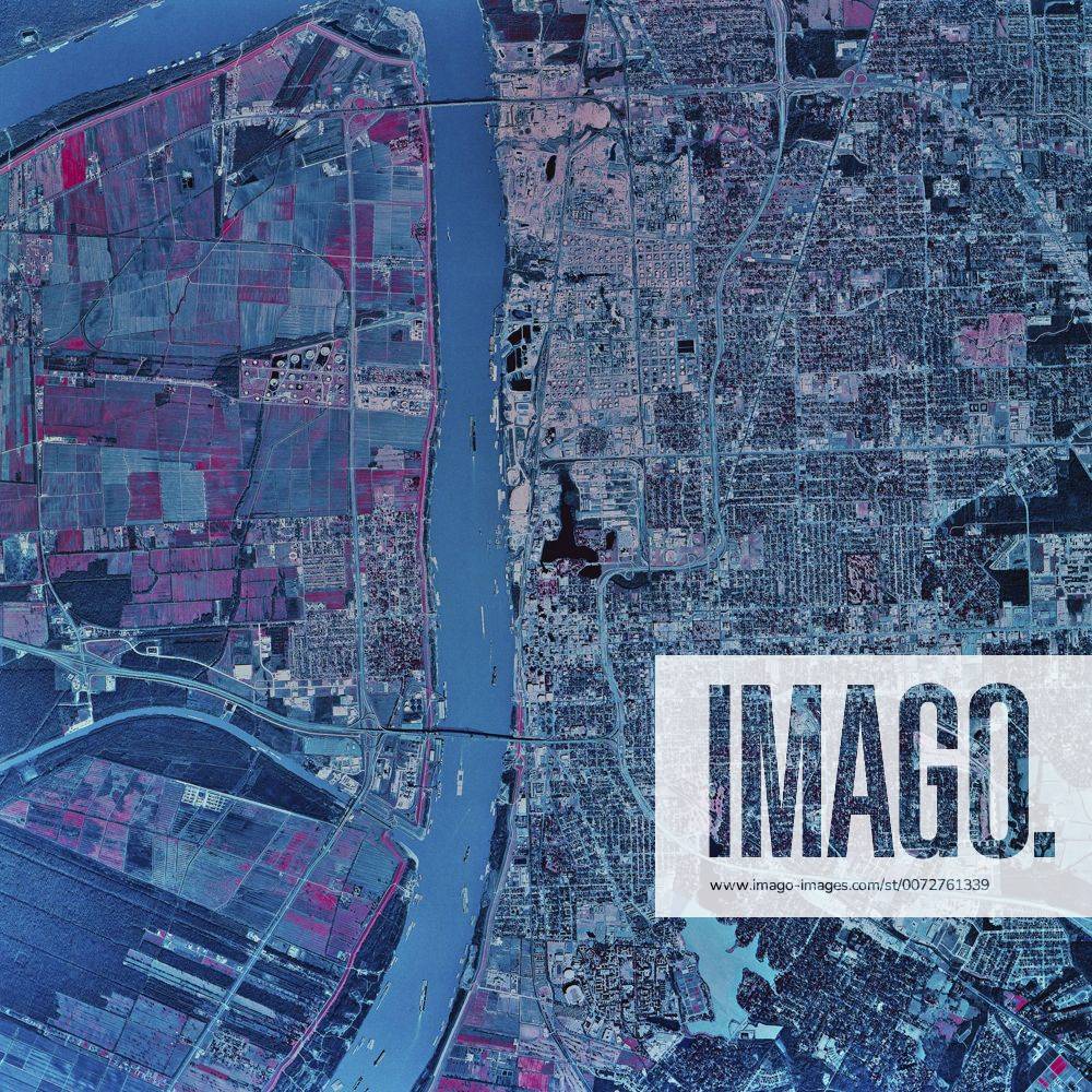 Satellite view of Baton Rouge, Louisiana, 1982. Y