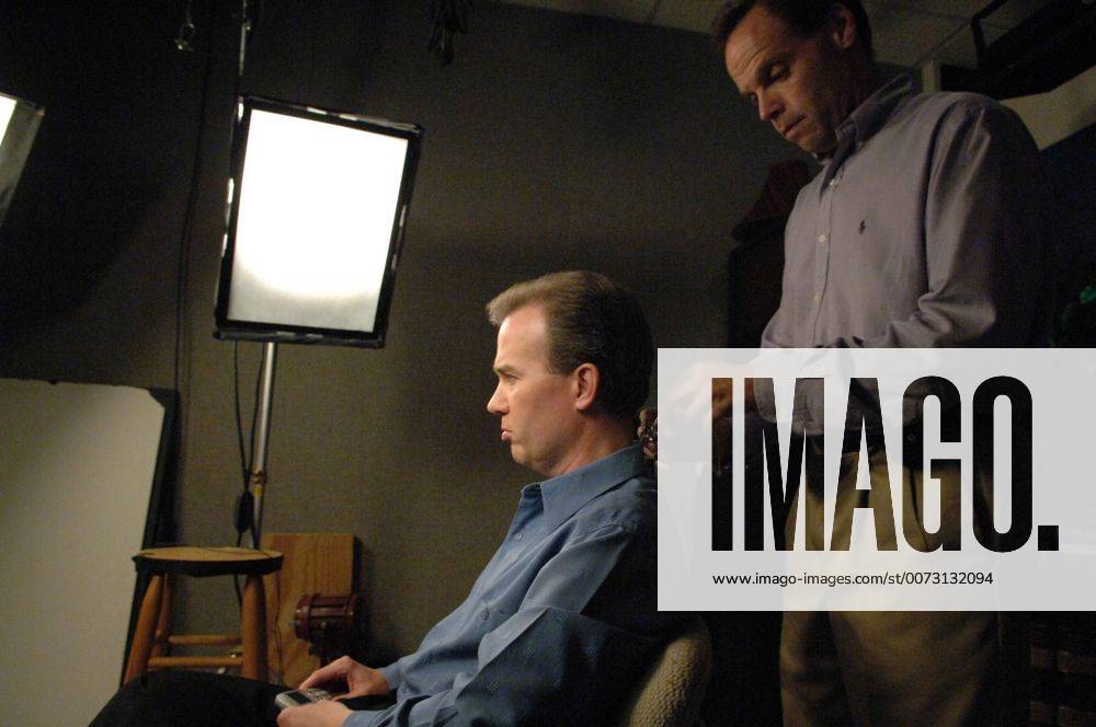 Atlanta, GA - John Mark Karr is prepped by makeup artist before MSNBC ...