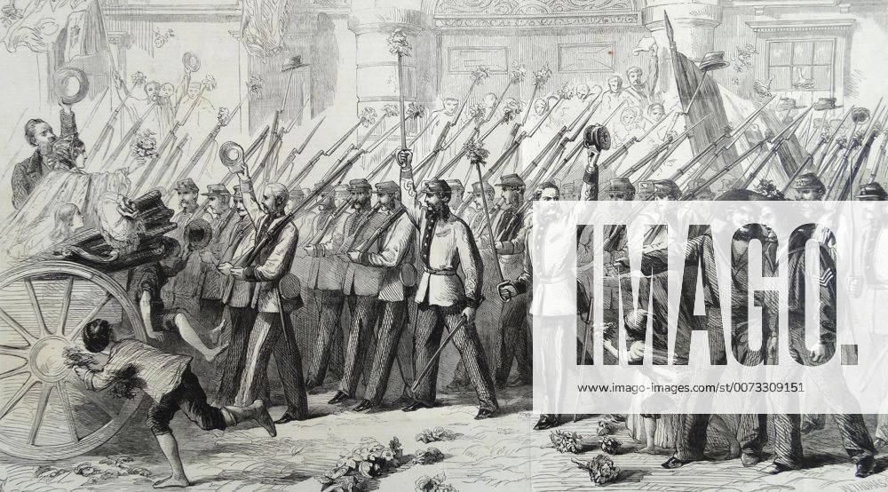 British volunteers fighting with Garibaldi in Italy during the struggle ...