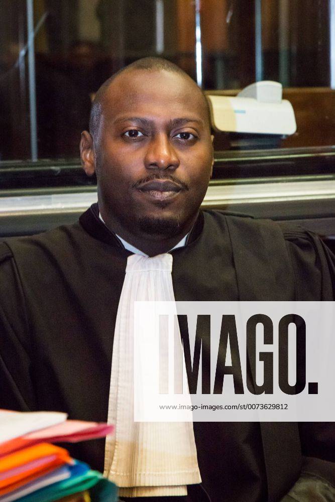 Lawyer Eddy Kiaku pictured during the first day of the assize trial of ...