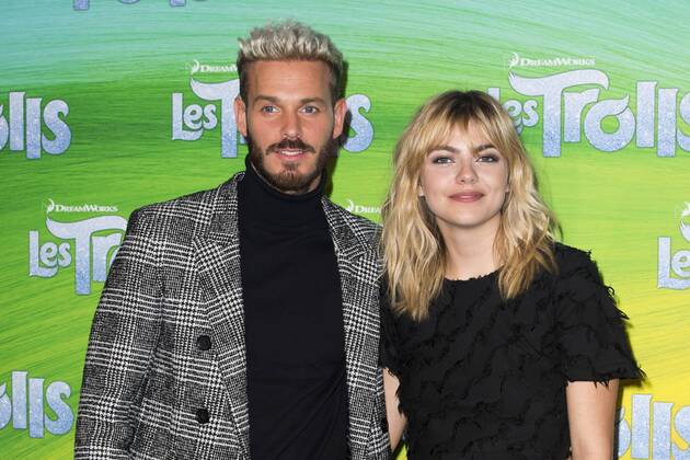 Matthieu Tota Anne Peichert - Premiere Film Trolls in Paris, Frankreich ...
