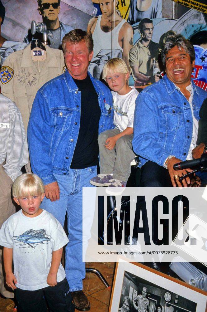 Oct. 3, 2008 - ERIK ESTRADA WITH LARRY WILCOX AND HIS SONS . CHiPs 99 ...
