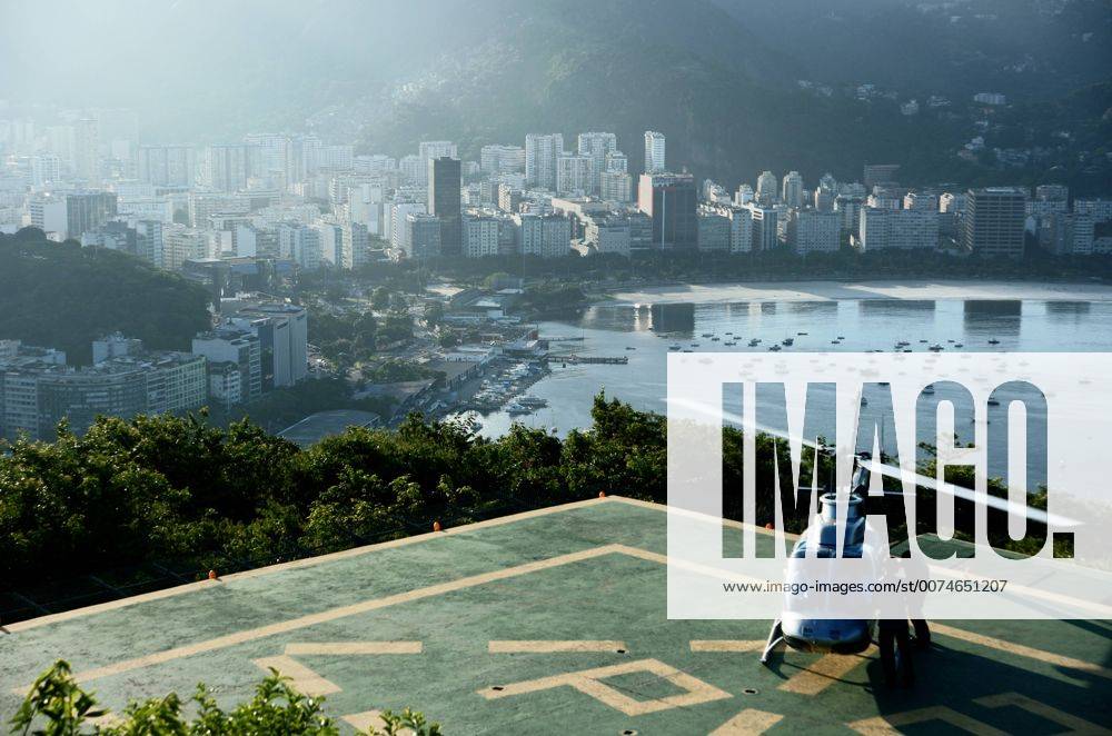 Heliport, Bread Sugar, View Botafogo, City, Rio de Janeiro, Brazil