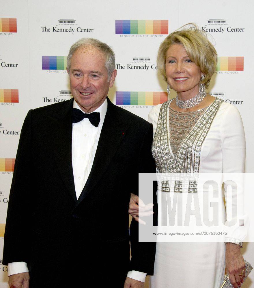 Chairman and CEO of the Blackstone Group Stephen A. Schwarzman and his ...