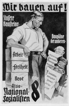 Feature Symbol: NSDAP-Wahlplakat 12 16 teu deutsch deutsche Deutschland ...