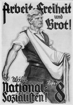 Feature Symbol: NSDAP-Wahlplakat 12 16 teu deutsch deutsche Deutschland ...