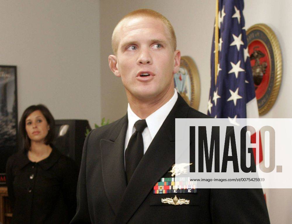 Apr 03, 2008 - Los Angeles, California, USA - Lt. Commander SETH STONE remembers friend and fellow