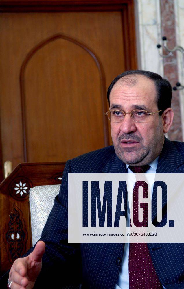 Apr 09, 2008 - Baghdad, Iraq - Prime Minister NURI KAMAL AL-MALIKI, at a house in the green zone in