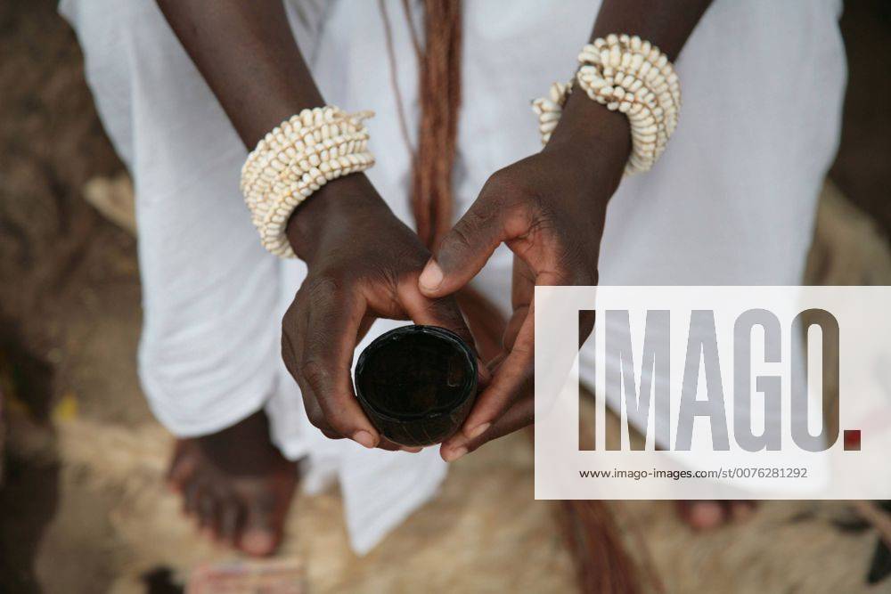 Sep 11, 2006; Volta Region, GHANA; Mama Vananua, a traditional fetish ...