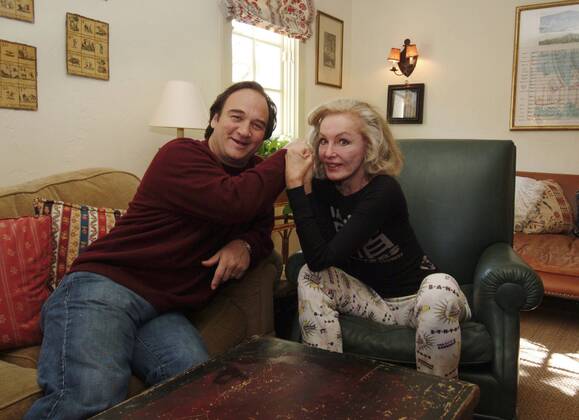 Feb 11, 2006; Brentwood, CA, USA; Actor-neighbors JULIE NEWMAR and JIM ...