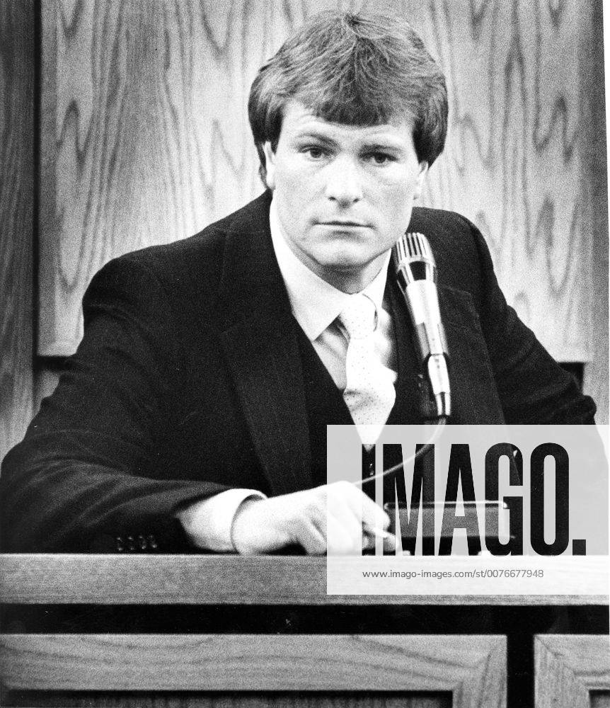 Spokane, WA, USA - Kevin Coe is seen in this 1981 file photo testifying ...