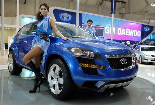 Apr 27, 2006; Busan, SOUTH KOREA; GM DAEWOO concept car during press ...