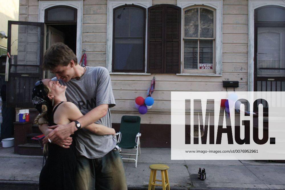 Sep 05, 2005; New Orleans, MS, USA; Zack Bowen and Addie Hall sharing ...