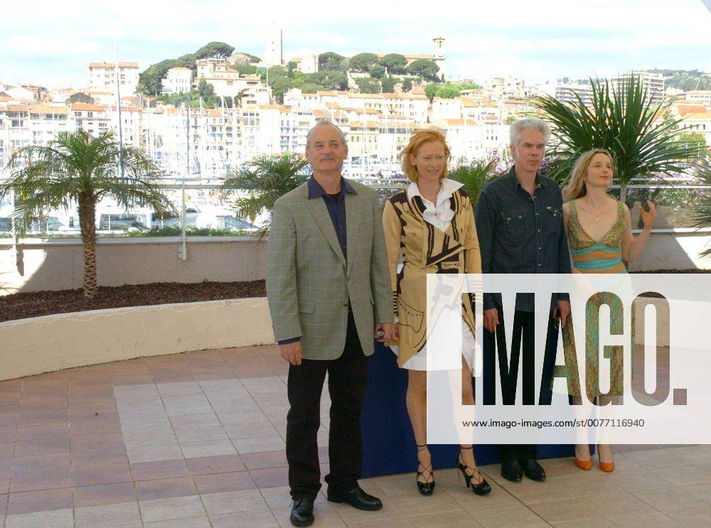 ; Cannes, FRANCE; Director JIM JARMUSCH and actors JULIE DELPY, TILDA ...