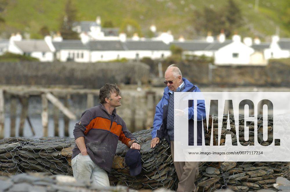 EASDALE ISLAND BRIDGE ROW..PICTURED HERE IS MIKE McKENZIE AND BARRY ...