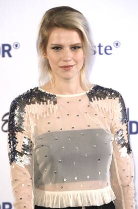 Isabella Levina Lueen bei einer Pressekonferenz während der Proben für ...