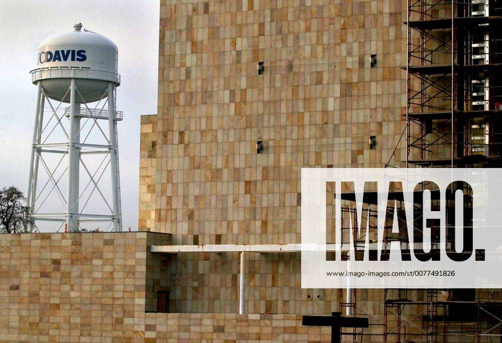 With the landmark UC Davis water tower looming in the vackground, the ...